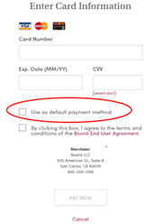 Save payment information – Help Center